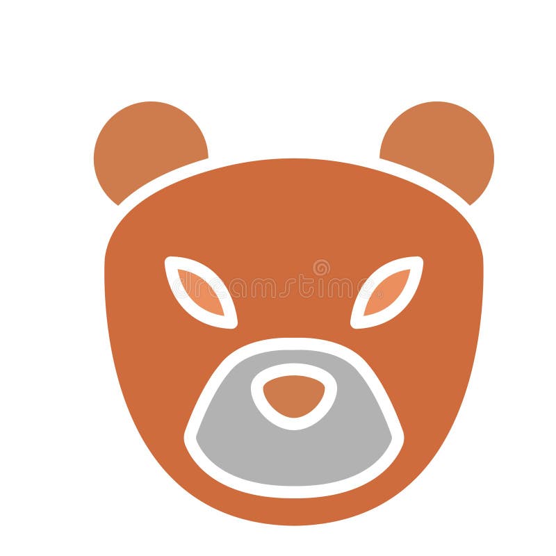 Bear Isolated Vector Icon that Can Be Easily Modified or Edited Stock ...