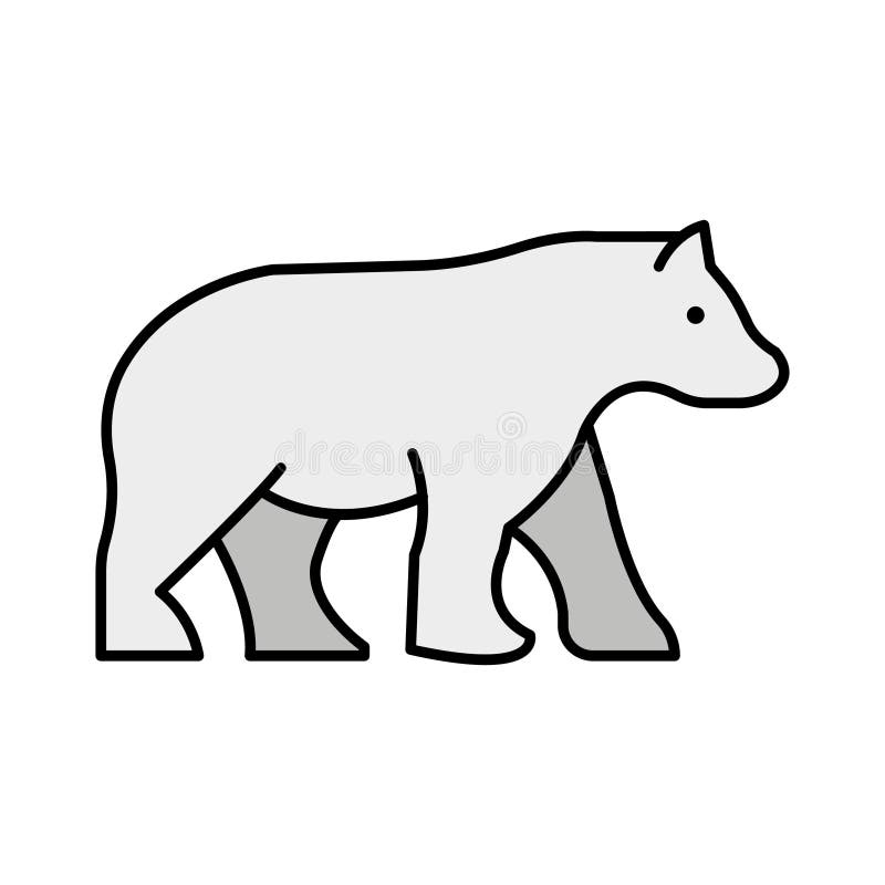 Bear Isolated Vector Icon that Can Be Easily Modified or Edited Stock ...
