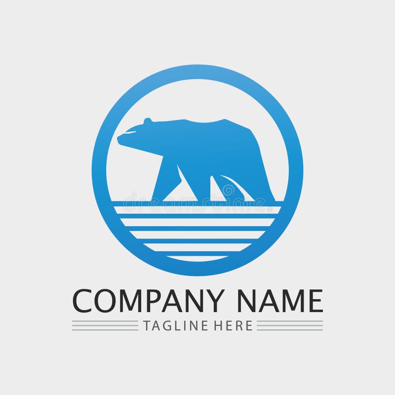 Bear Logo and Animal Vector Design Graphic Illustration Stock ...