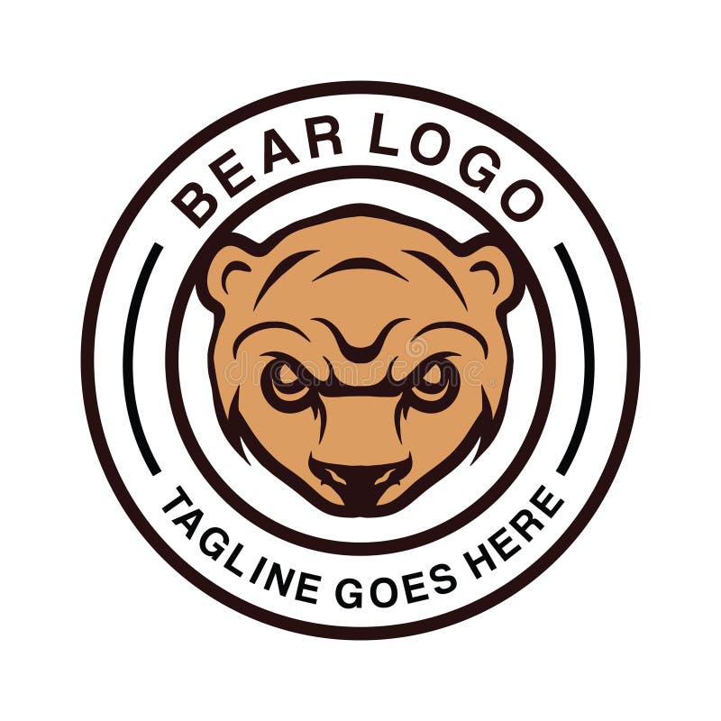 Bear Logo Animal Vector Design Mascot Illustration Symbol Icon Stock ...