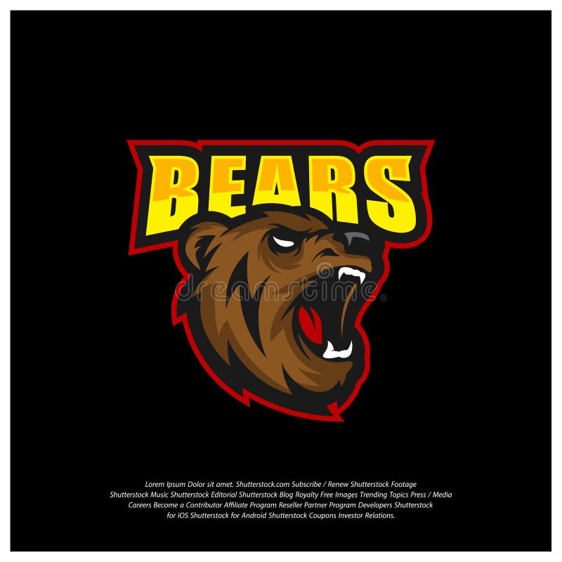 Bear Logo Design Vector. Modern Professional Grizzly Bear Logo for a ...
