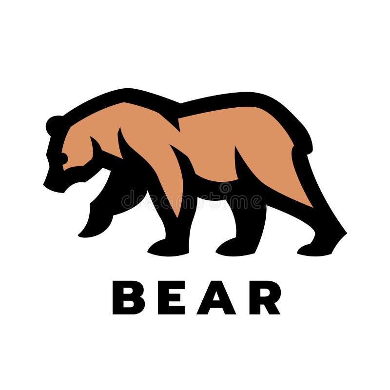 Bear logo, symbol. stock illustration. Illustration of angry - 333467348