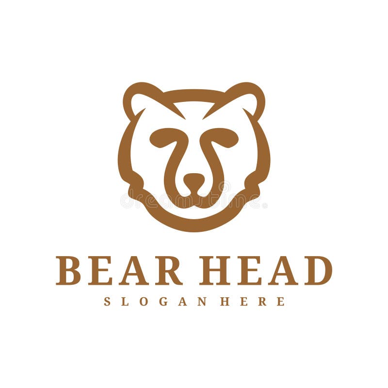 Bear Logo Vector Template, Creative Bear Head Logo Design Concepts ...