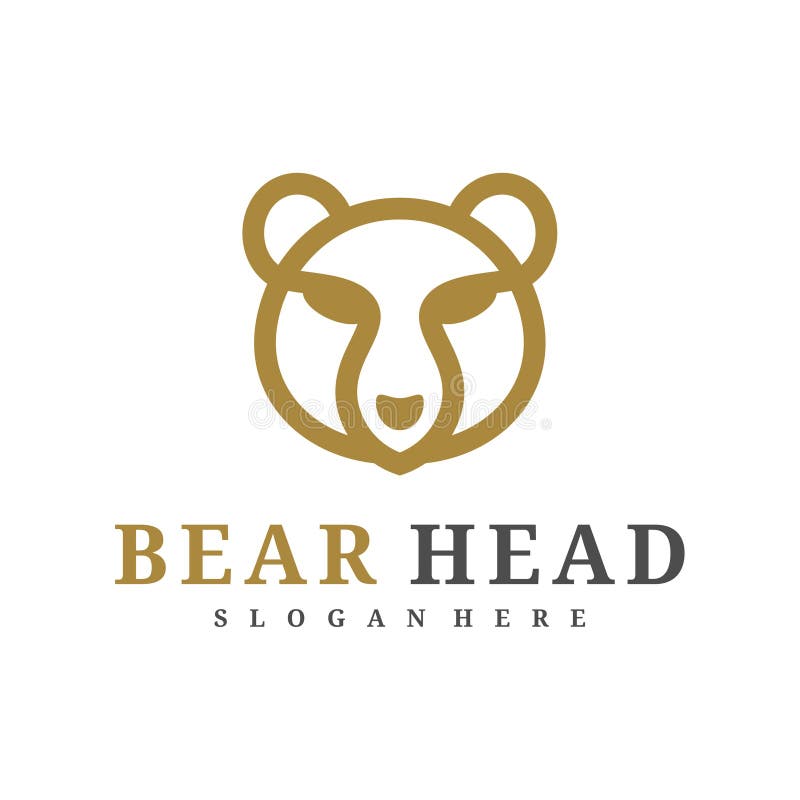 Bear Logo Vector Template, Creative Bear Head Logo Design Concepts ...
