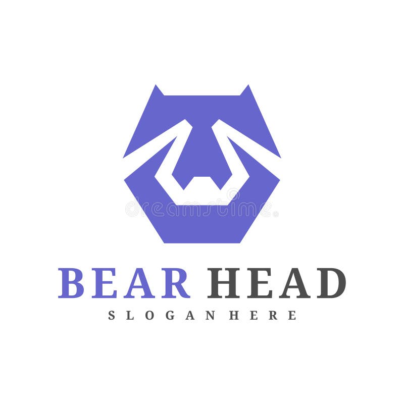 Bear Logo Vector Template, Creative Bear Head Logo Design Concepts ...