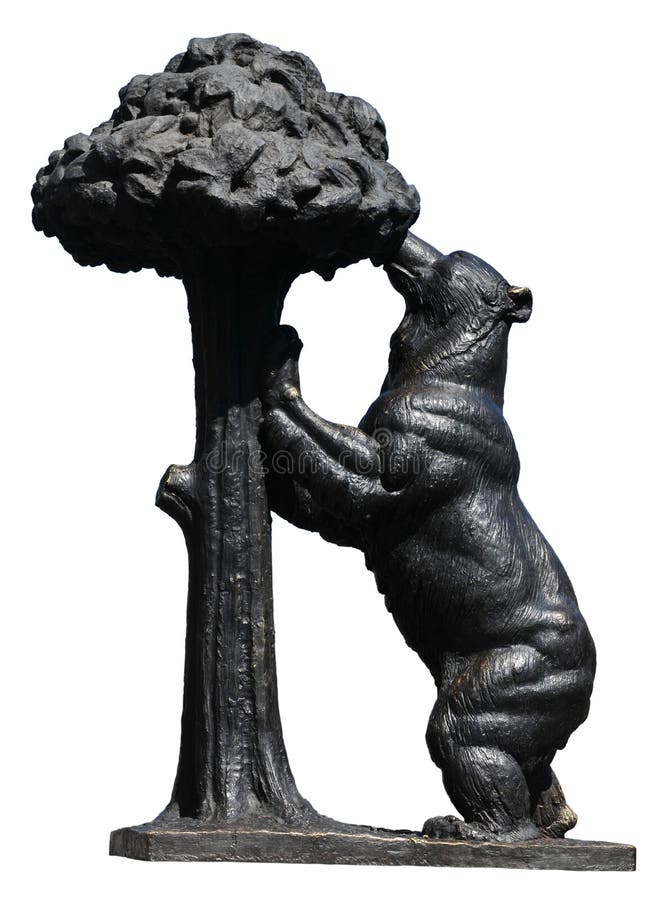 The Bear, Madrid symbol stock photo. Image of capital - 20784306