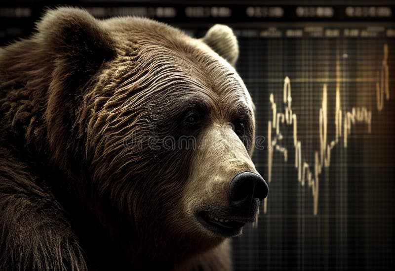 Bear Market Concept with Stock Chart Digital Crisis Red Price Drop Down ... Bear Market Concept with Stock Chart Digital Crisis Red Price Drop Down ...