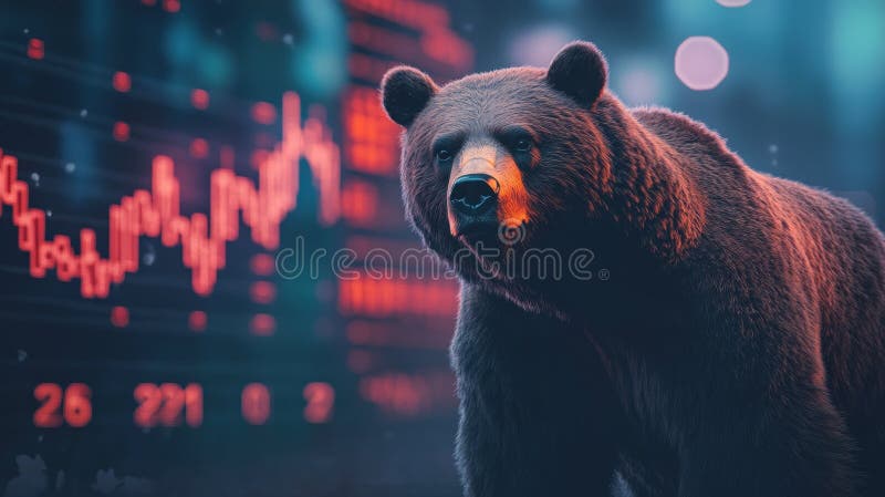 Bear Market Powerful Bear Against a Backdrop of Fluctuating Stock ...