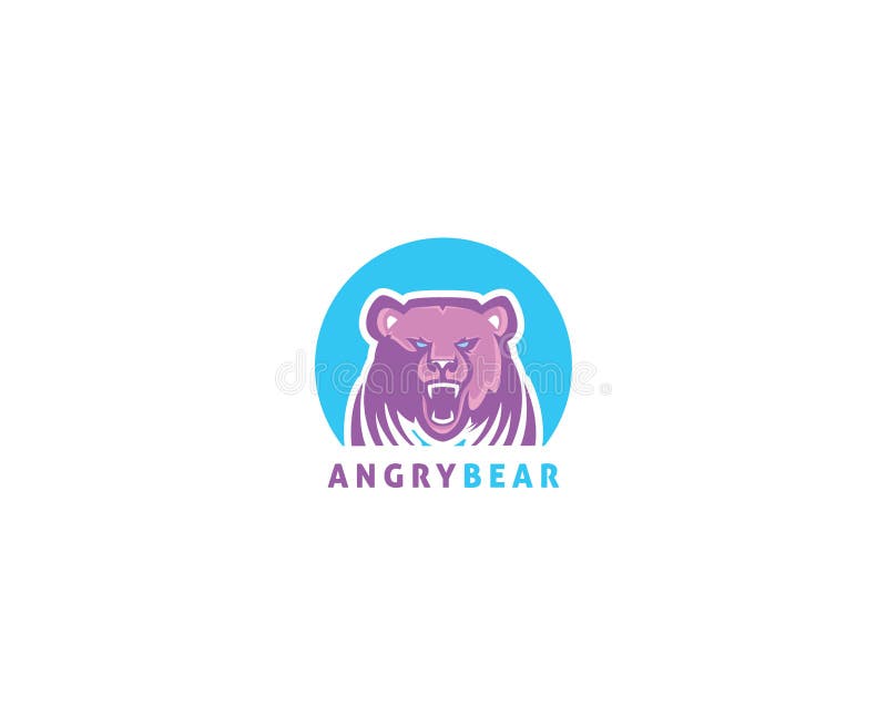 Bear Mascot. Sport Bear Logo Emblem. Bear Character Vector Logo. Stock ...