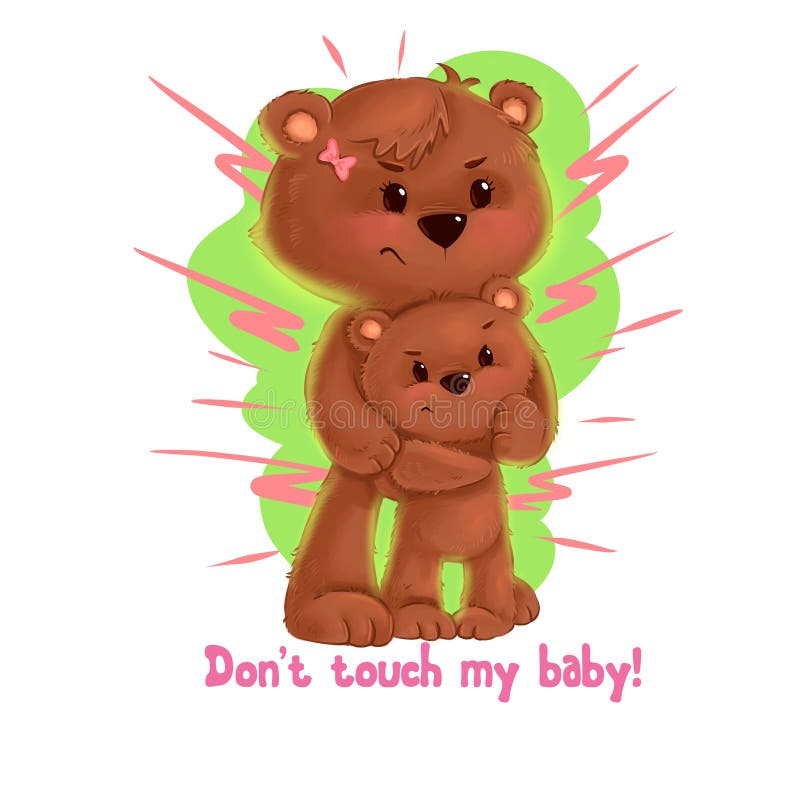Mama Bear Cub Stock Illustrations – 98 Mama Bear Cub Stock ...