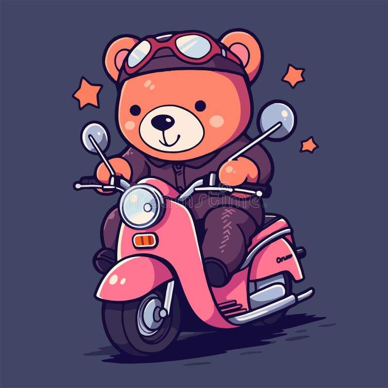 Cartoon Bear Motorcycle Stock Illustrations – 473 Cartoon Bear ...