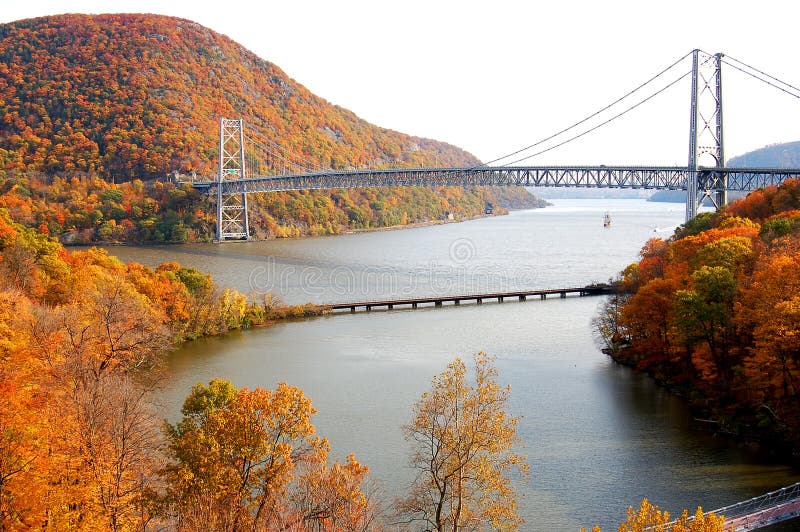 Bear Mountain Bridge in New York State Stock Image - Image of america ...