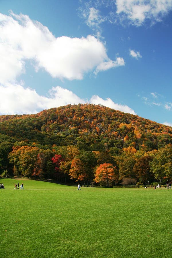 Bear mountain in fall stock photo. Image of clouds, forest - 1549118