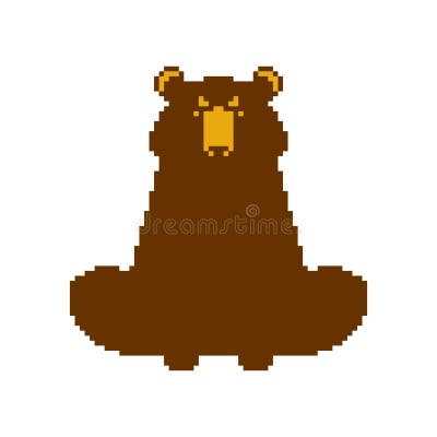 Bear Pixel Art Stock Illustrations – 1,081 Bear Pixel Art Stock ...