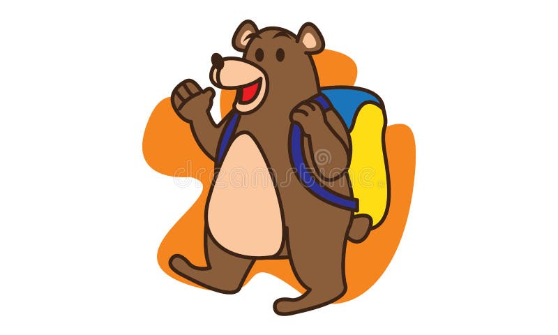 Bear School stock vector. Illustration of walk, wildlife - 66810211