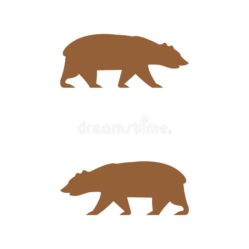 Bear 2 stock vector. Illustration of logo, simple, animal - 279049928