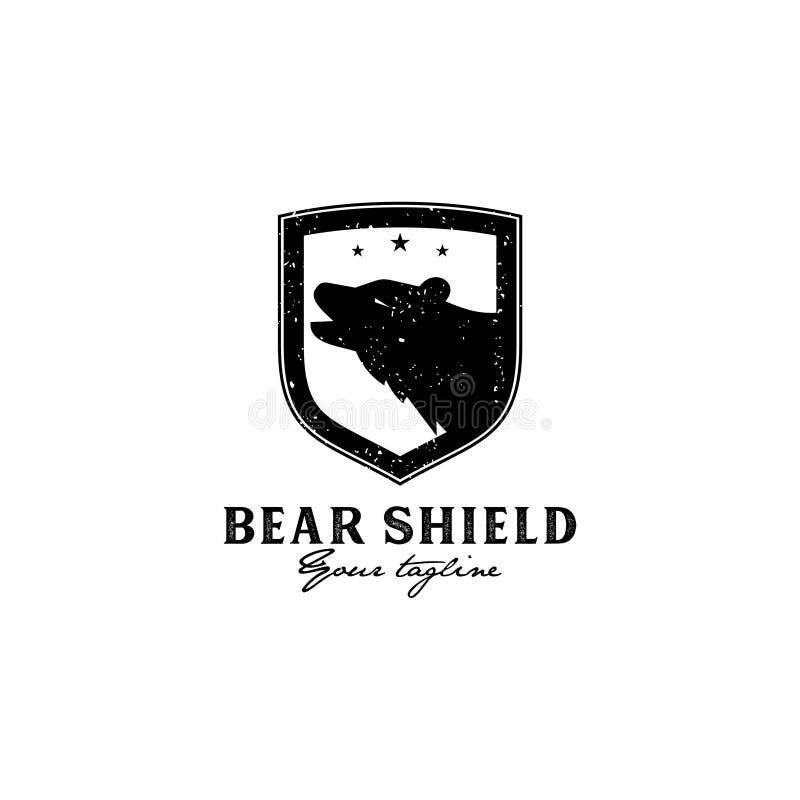Bear Shield Vector Logo Design Stock Vector - Illustration of vector ...