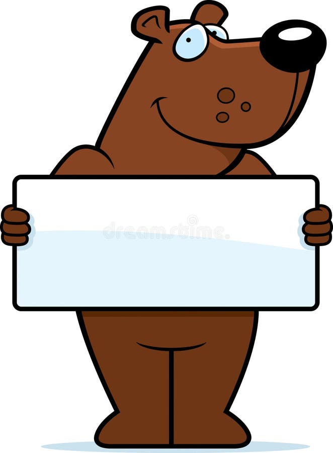 Bear Sign stock vector. Illustration of sign, cartoon - 11832444