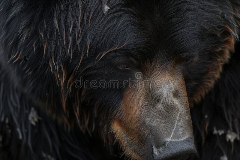 Bear with singed fur stock photo. Image of wildlife - 307421120