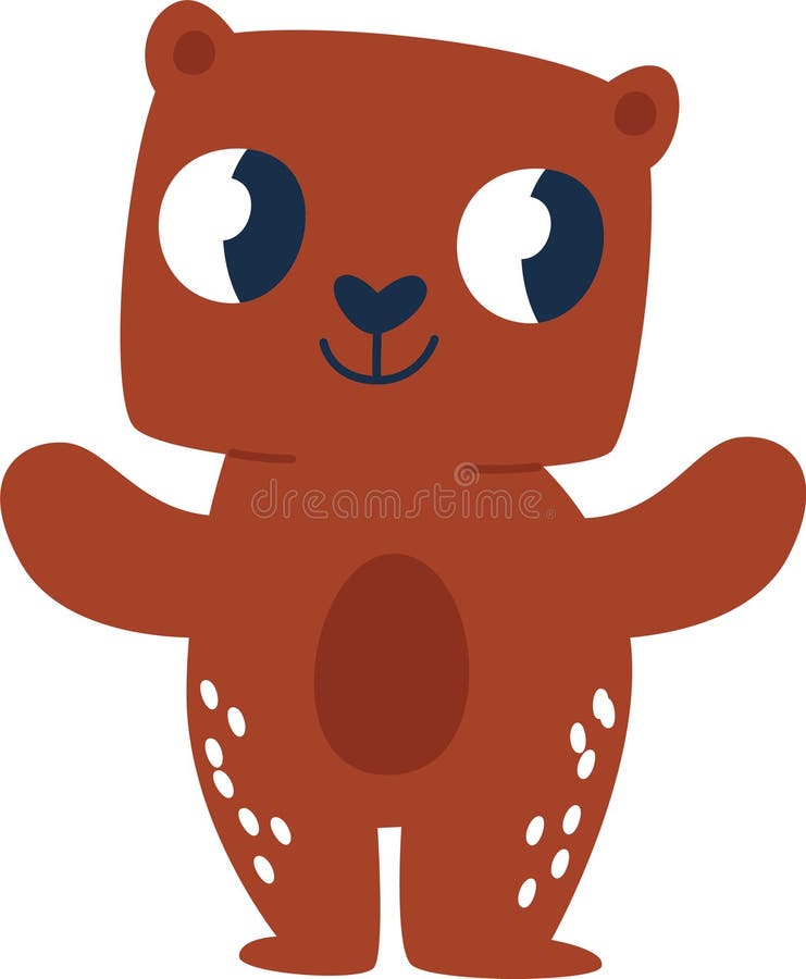 Bear Standing Animal stock vector. Illustration of wildlife - 302128444