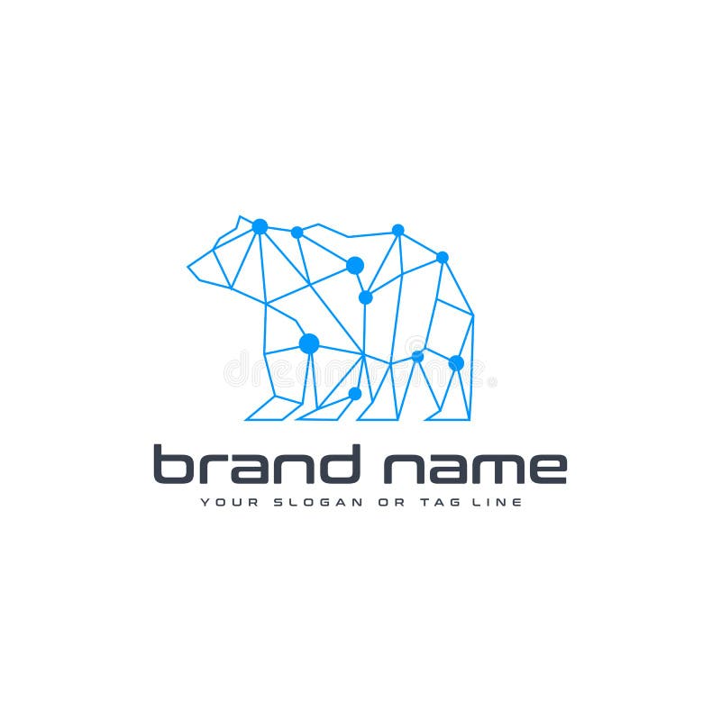 Bear Technology Logo Design Vector Stock Vector - Illustration of ...