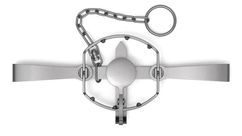 Bear Trap Animation from Different Angles Stock Footage - Video of ...