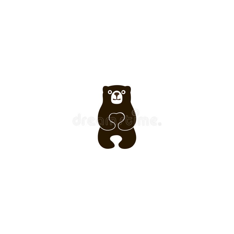 Bear Vector Illustration for Icon, Symbol or Logo Stock Vector ...