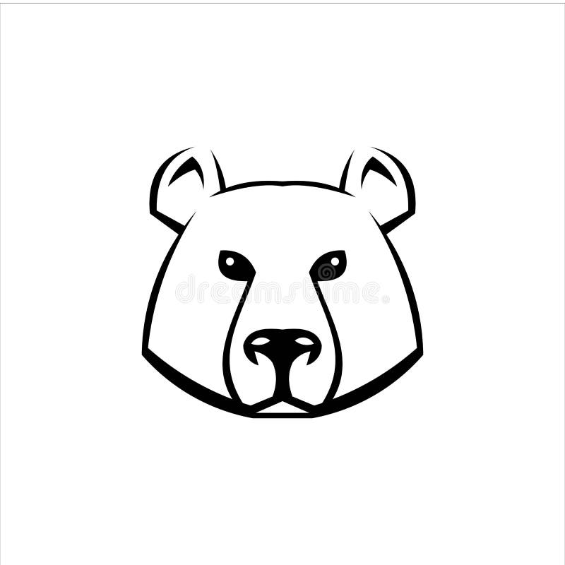 Bear Vector Logo Graphic Modern Abstract Stock Vector - Illustration of ...