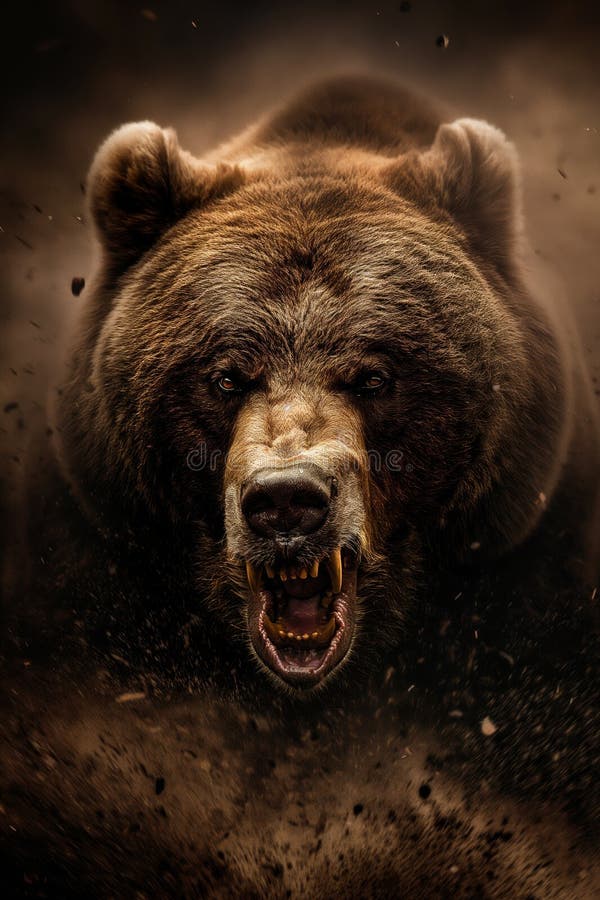 Bear Wallpaper. Bear Poster Stock Illustration - Illustration of poster ...