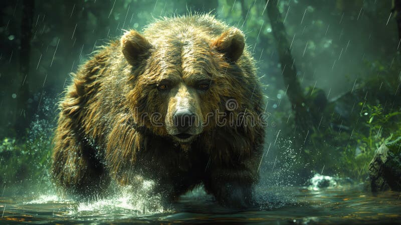 Bear Wallpaper. Bear Poster Stock Illustration - Illustration of poster ...