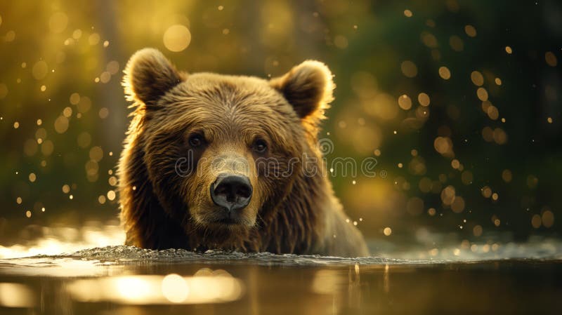 Bear Wallpaper. Bear Poster Stock Illustration - Illustration of ...