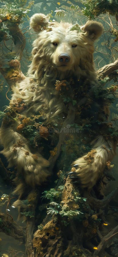 Bear Wallpaper. Bear Poster Stock Illustration - Illustration of ...