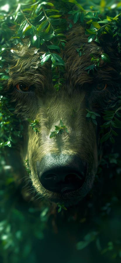 Bear Wallpaper. Bear Poster Stock Illustration - Illustration of ...