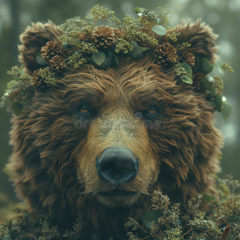 Bear Wallpaper. Bear Poster Stock Illustration - Illustration of ...