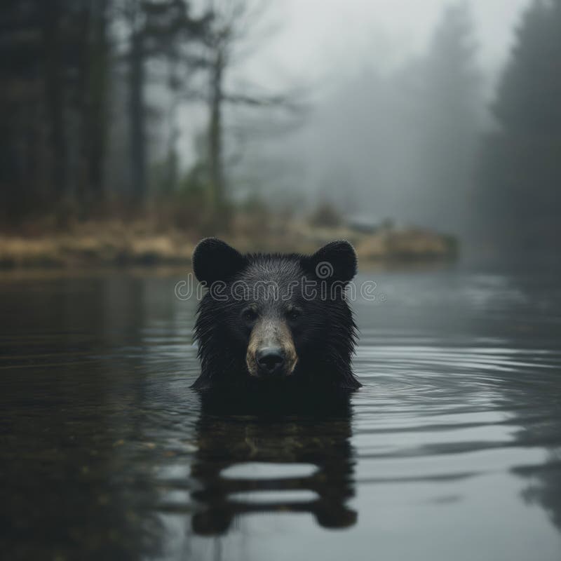 Bear Wallpaper. Bear Poster Stock Illustration - Illustration of nature ...