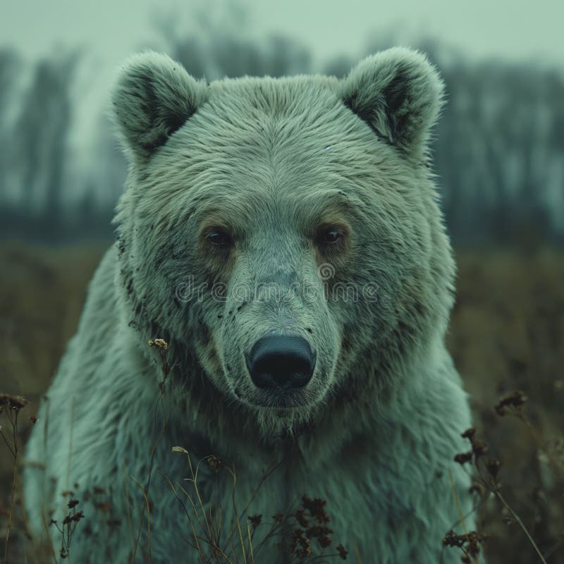 Bear Wallpaper. Bear Poster Stock Illustration - Illustration of nature ...