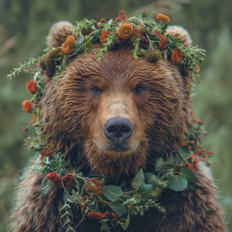 Bear Wallpaper. Bear Poster Stock Illustration - Illustration of ...