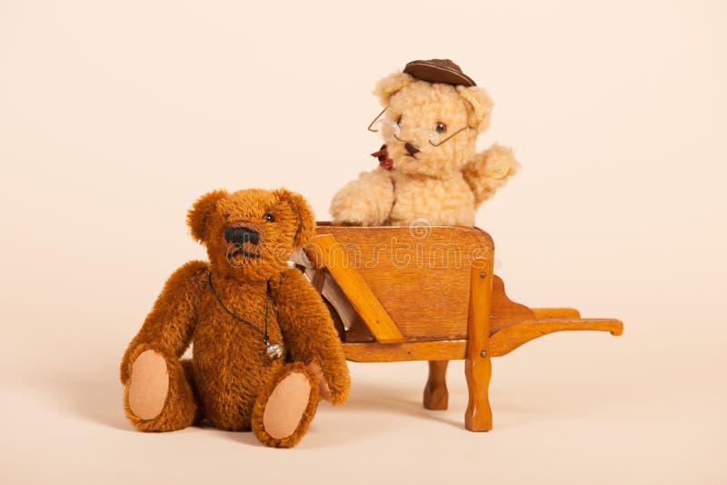 Classic Wheel Barrow Full Stuffed Bears Stock Photo - Image of ...