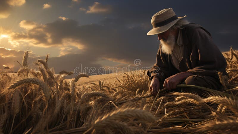 Beard Became White Thanks To Spring Stock Image - Image of spring ...