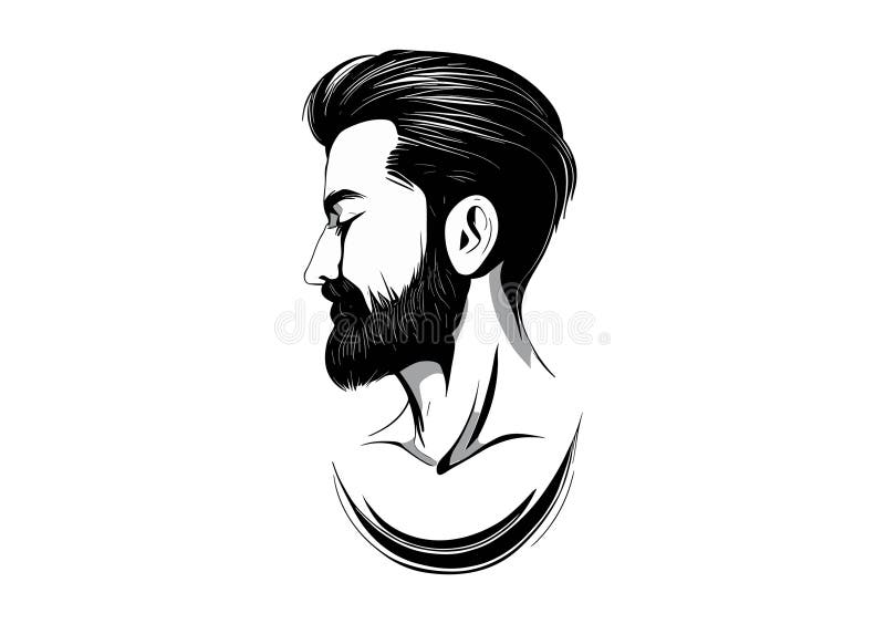 Beard Chronicles Unveiled: Vector Logo Series Stock Illustration - Illustration of identity ...