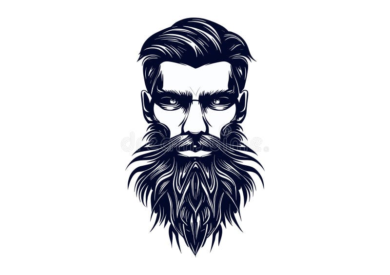 Beard Chronicles in Vectors: Logo Showcase Stock Illustration - Illustration of design, vector ...