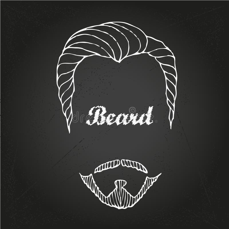 Beard 6 stock vector. Illustration of comedy, drawn, face - 62857655