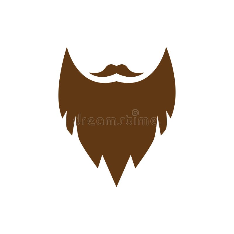 Beard logo icon stock vector. Illustration of vector - 359740096