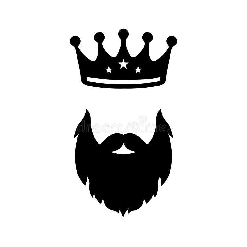 Beard Logo Vector Design Template Basic RGB Stock Illustration ...