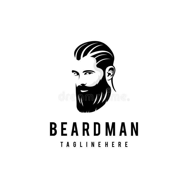 Beard Man Logo Vector Design Stock Vector - Illustration of haircut ...