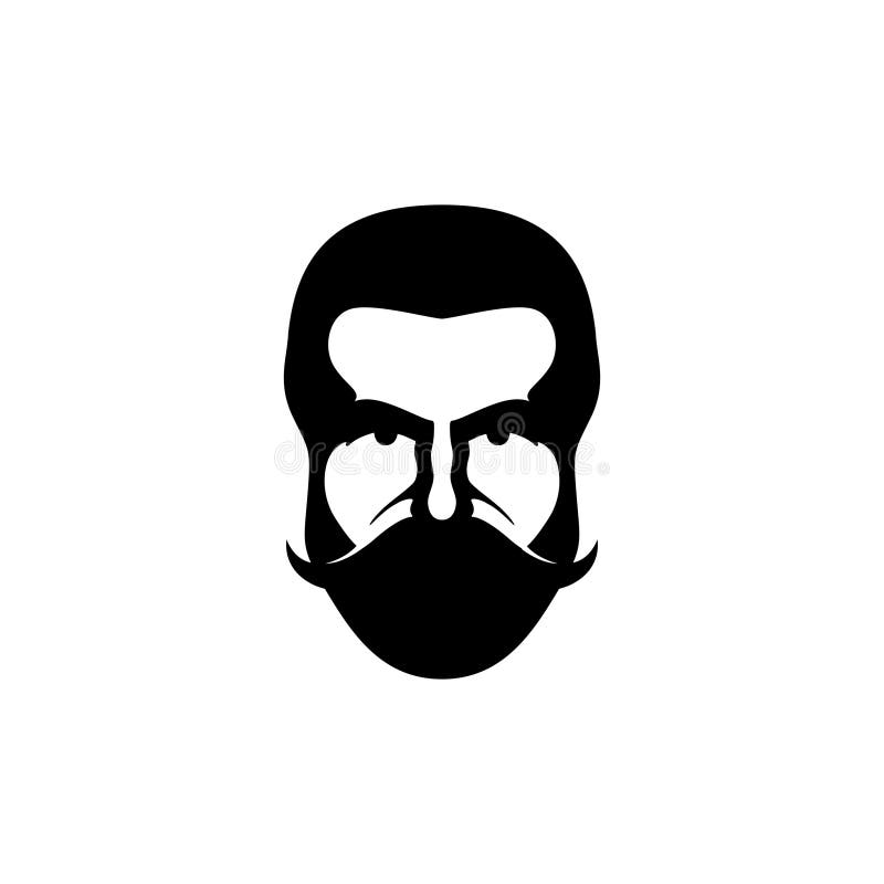 Beard Men Masculine Cool Stylish Modern Logo Design Vector Stock Vector ...