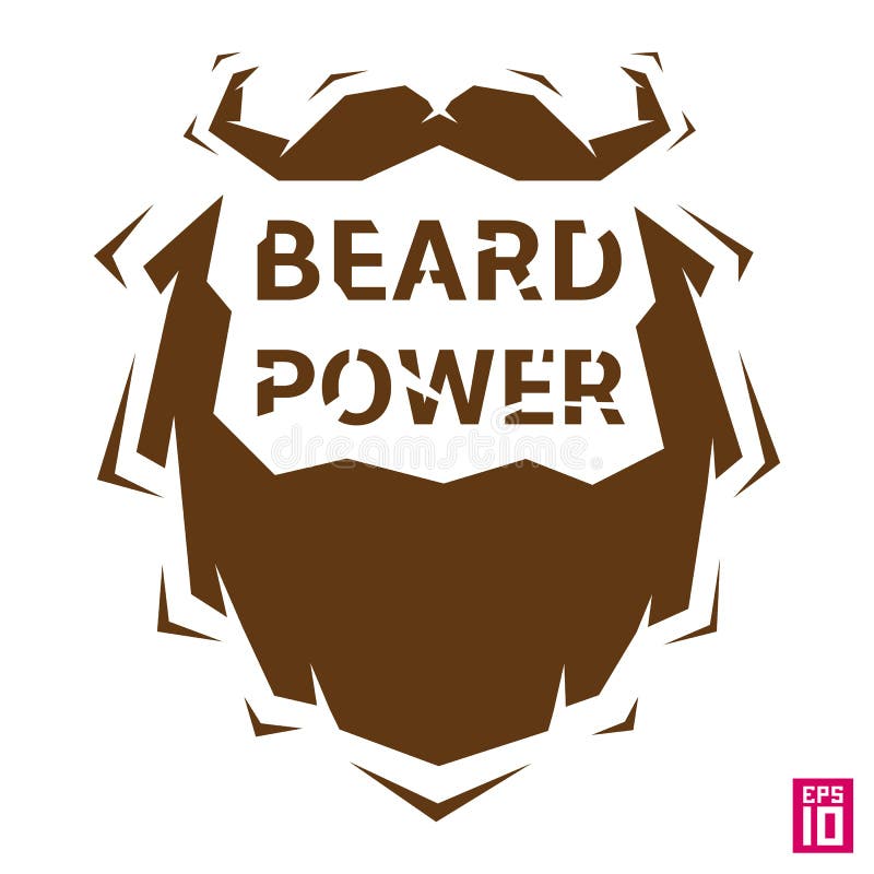 Beard power stock illustration. Illustration of person - 87919695