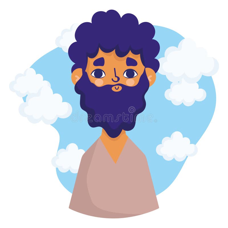 Bearded afro man stock vector. Illustration of cool - 223099818