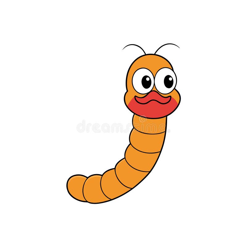 Bearded Fireworm Cries Icon Vector Illustration Stock Vector ...
