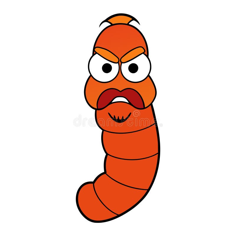 Bearded Fireworm Walks Icon Vector Illustration Stock Vector ...